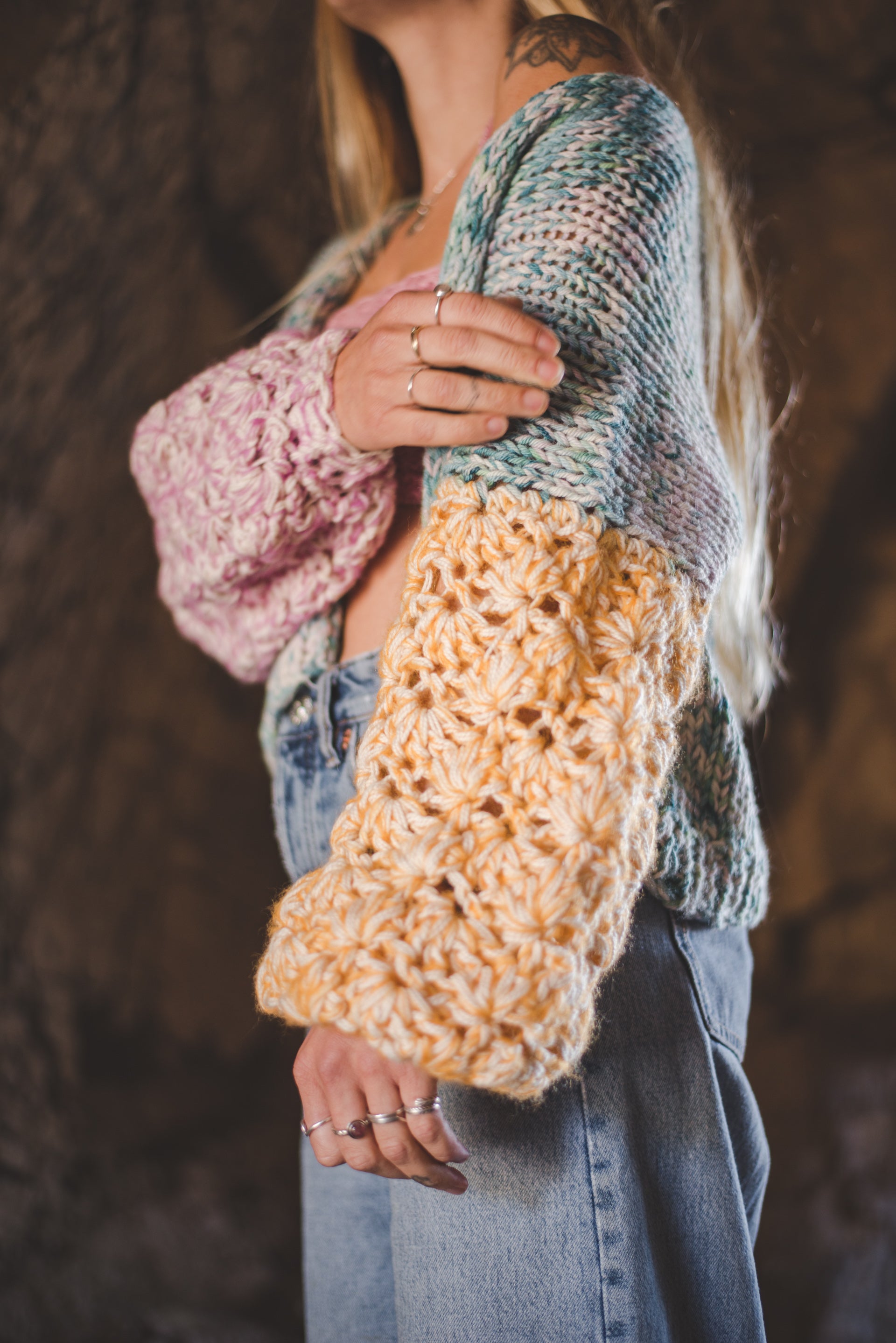 Patrón Gratuito Cardigan Dual – Inspiratemirando